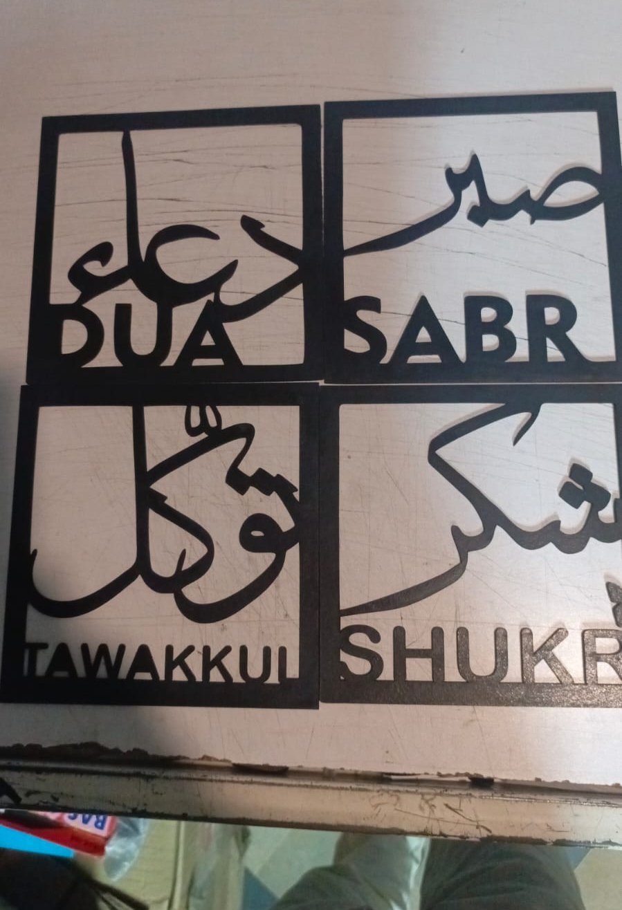 Four Elements of Life – Sabar – Shukar – Dua – Tawakkul – Islamic ...